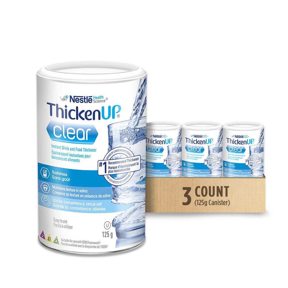 ThickenUp® Clear, 3 x 125g Canister – Nestle Health Science Shop