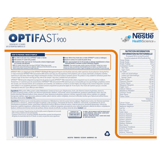 OPTIFAST 900 Vanilla | Nestle Health Science Shop