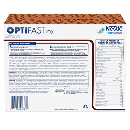 OPTIFAST 900 Chocolate | Nestle Health Science Shop