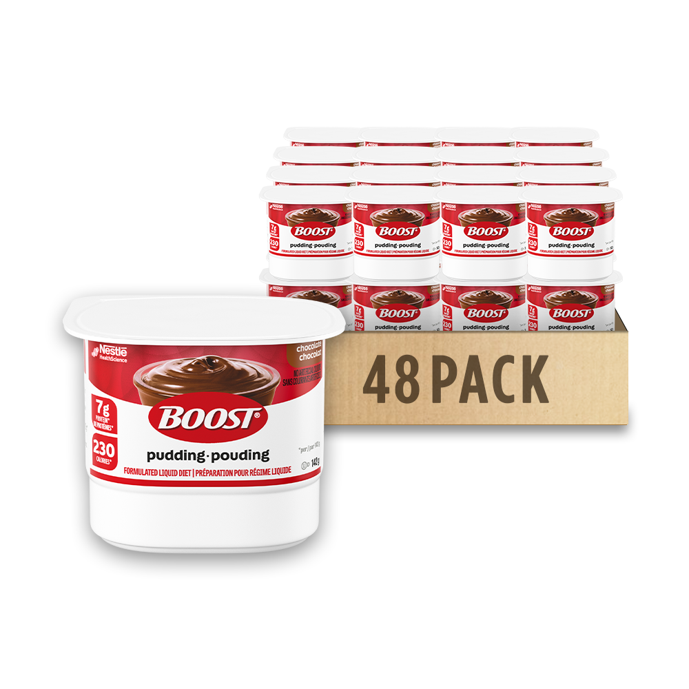 Boost Pudding, Chocolate, 48 Cups x 142 g | NHS Shop – Nestle Health ...