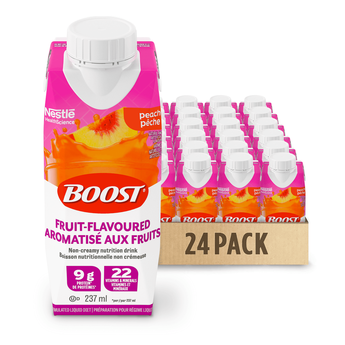 BOOST® FRUIT Beverage Peach Prisma, 24 x 237 ml – NHS Shop – Nestle ...