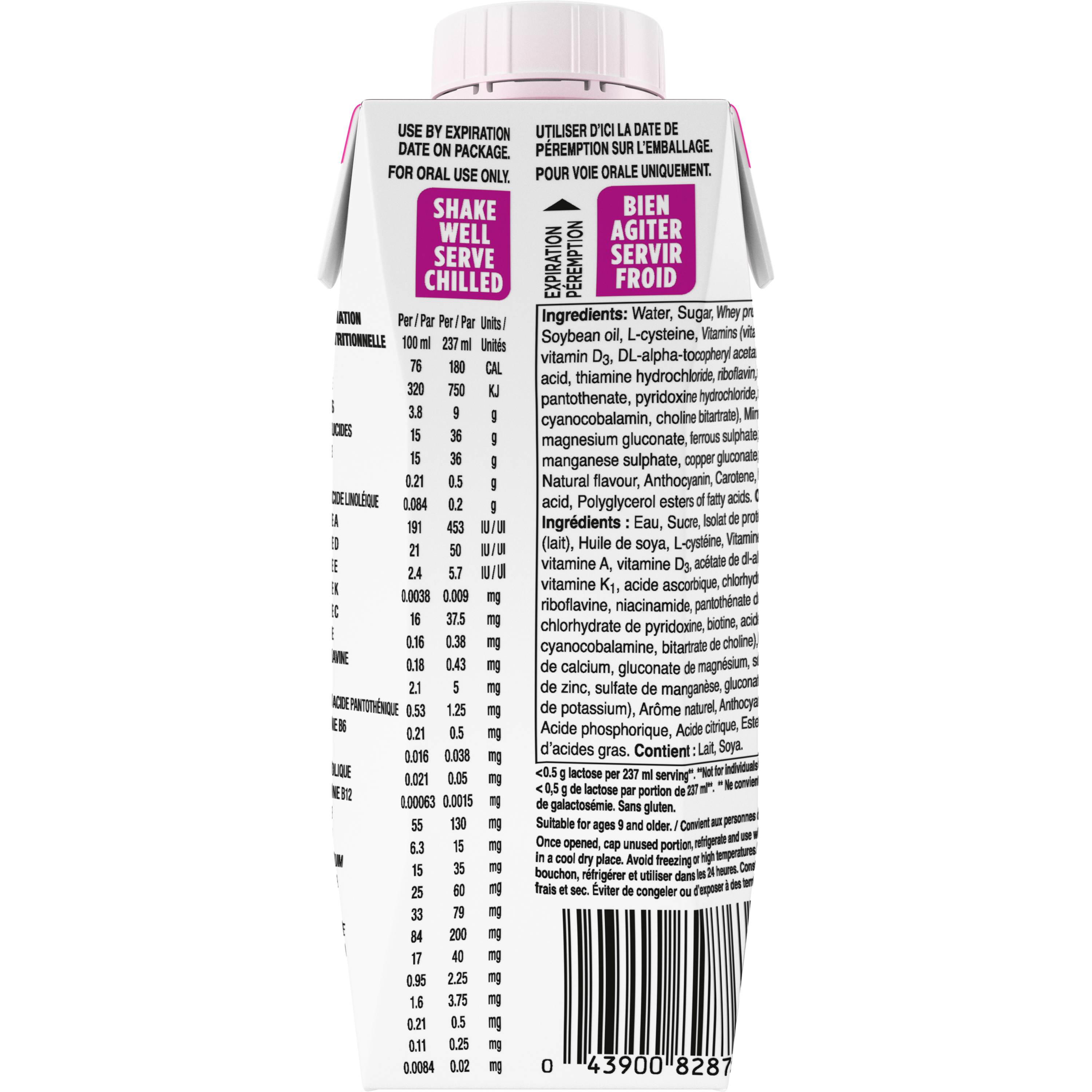 BOOST® FRUIT Beverage Orange Prisma, 12 x 237 ml (New Packaging ...