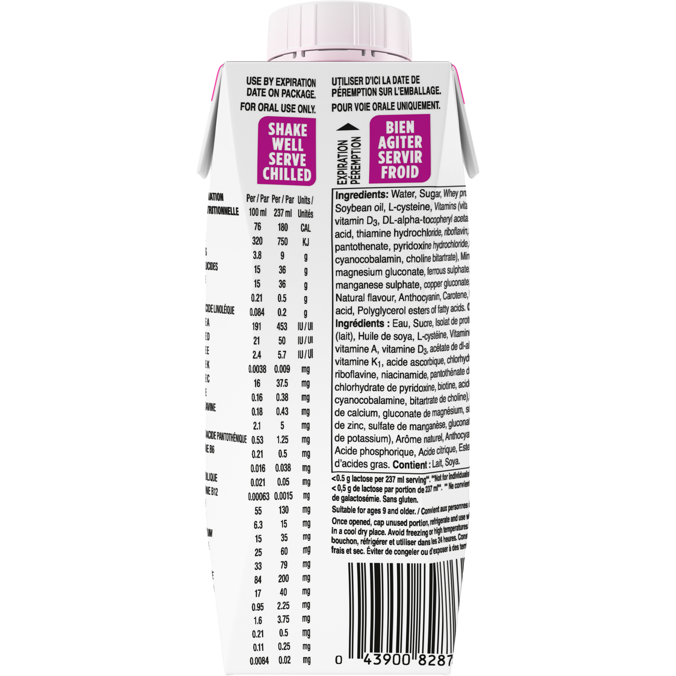 BOOST® FRUIT Beverage Orange Prisma, 12 x 237 ml (New Packaging ...