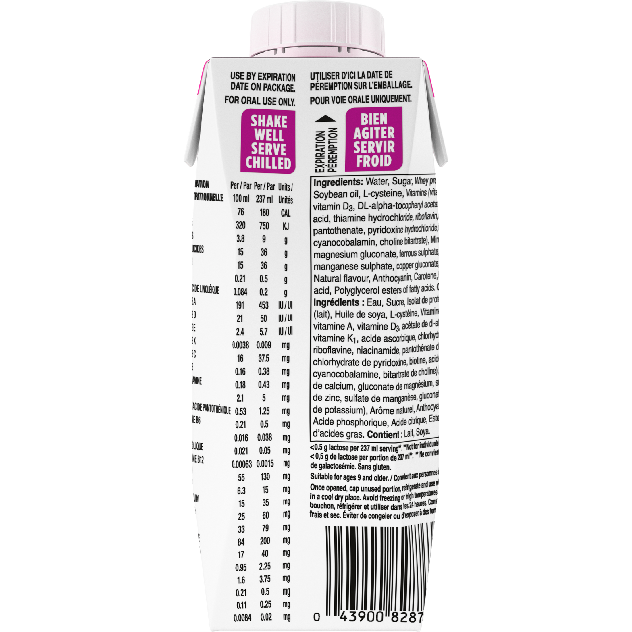 BOOST® FRUIT Beverage Orange Prisma, 12 x 237 ml (New Packaging ...