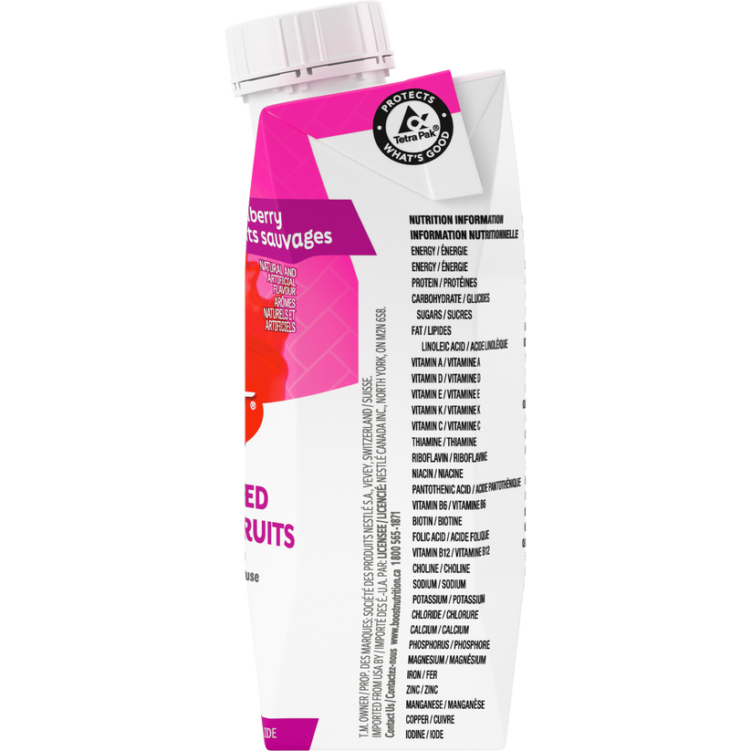Boost Fruit Beverage, Wildberry, 12 x 237 ml | NHS Shop – Nestle Health ...