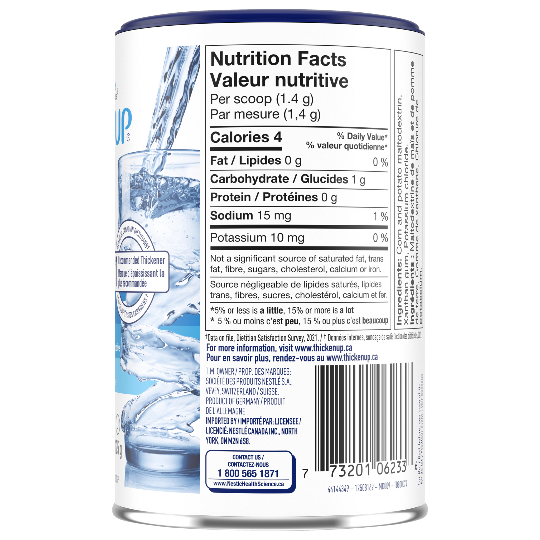 ThickenUp Clear 12 x 125 g Canister | Nestle Health Science Shop
