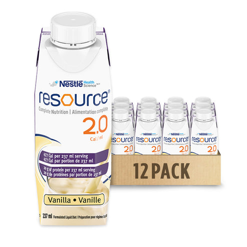 Resource 2.0 Vanilla, 12 x 237 ml – Nestle Health Science Shop